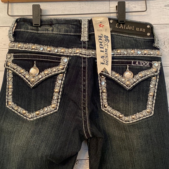 L.A. idol | Jeans | La Idol Usa Gorgeous Jeans Embellished Size Nwot ...